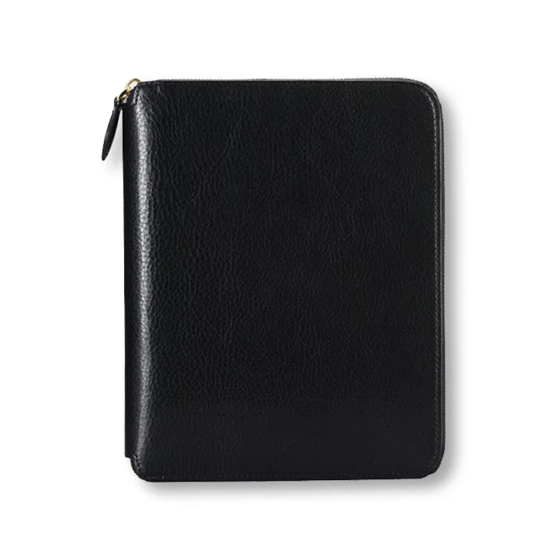 Custom Zipper Notepad Multi-functional Leather Notebook Work Book 80 ...