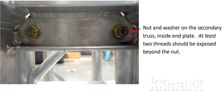 Aluminum TMB Bolt Truss Grapple for 12'' Tomcat Box Truss