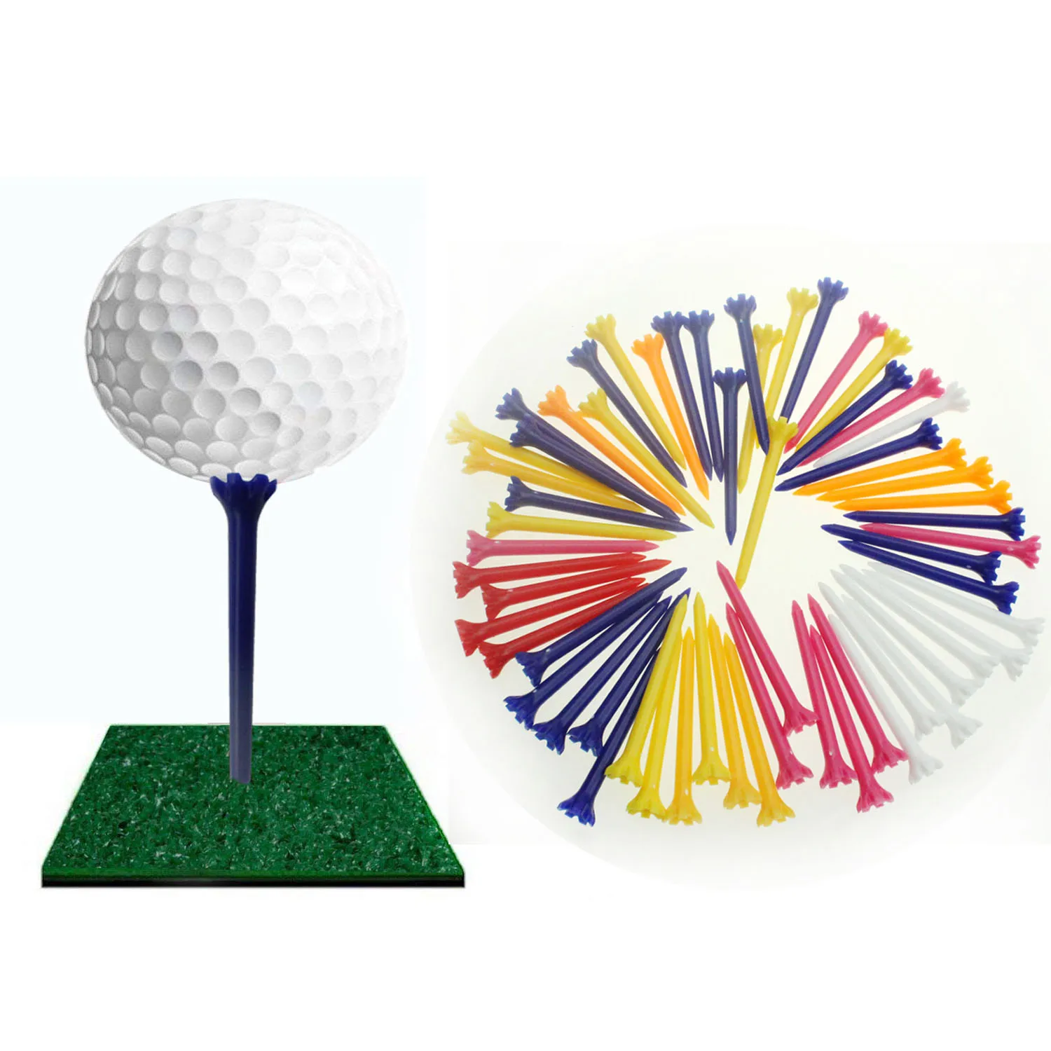 Wholesale High Quality Golf Tees 7 Claws Tee Plastic Golf Tees Mixed ...