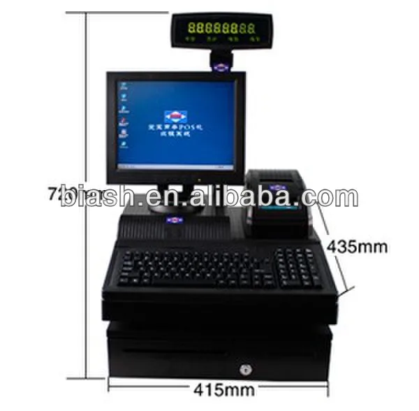 Pos Machine/ Point Of Sale For Supermarket Or Milk Tea Shop - Buy China ...