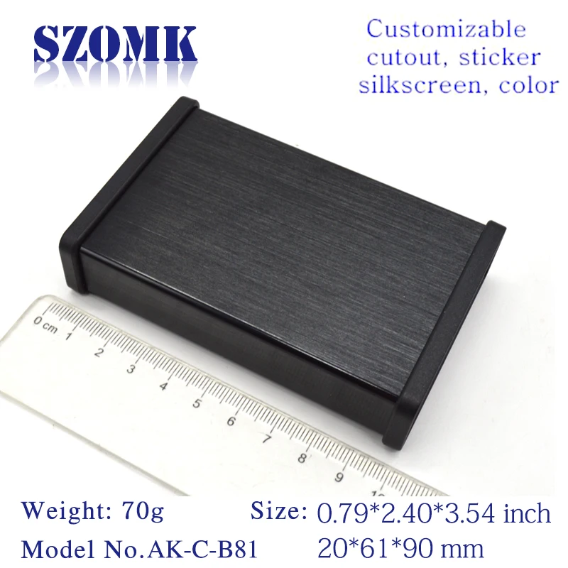 New Arrival Small Extruded Aluminum Pcb Enclosure For Electronic ...