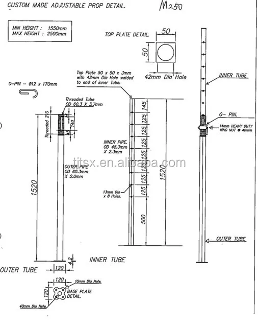 Factory Supplying Tsx-16102918 Building Tools Construction/acrow Props ...