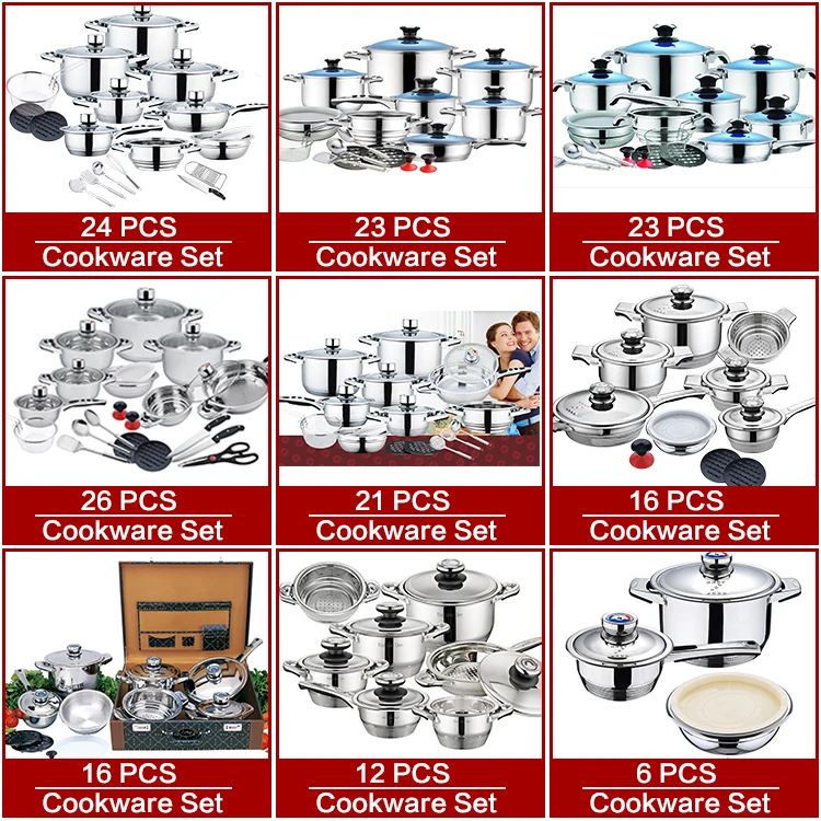 6pcs Cookware Sets - High Quality, Sustainable, and Modern