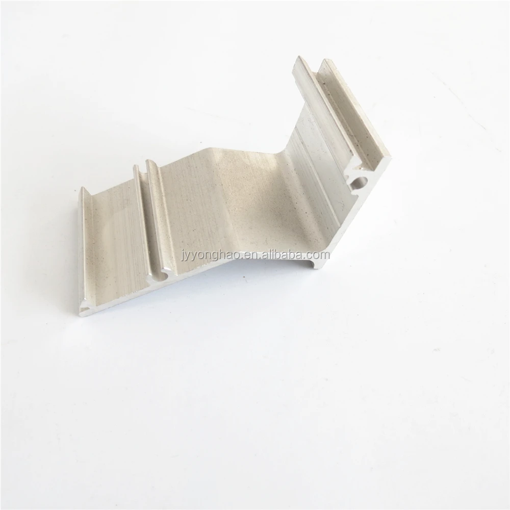 Custom Silver Anodized Aluminum Extrusion Clamp for Louver