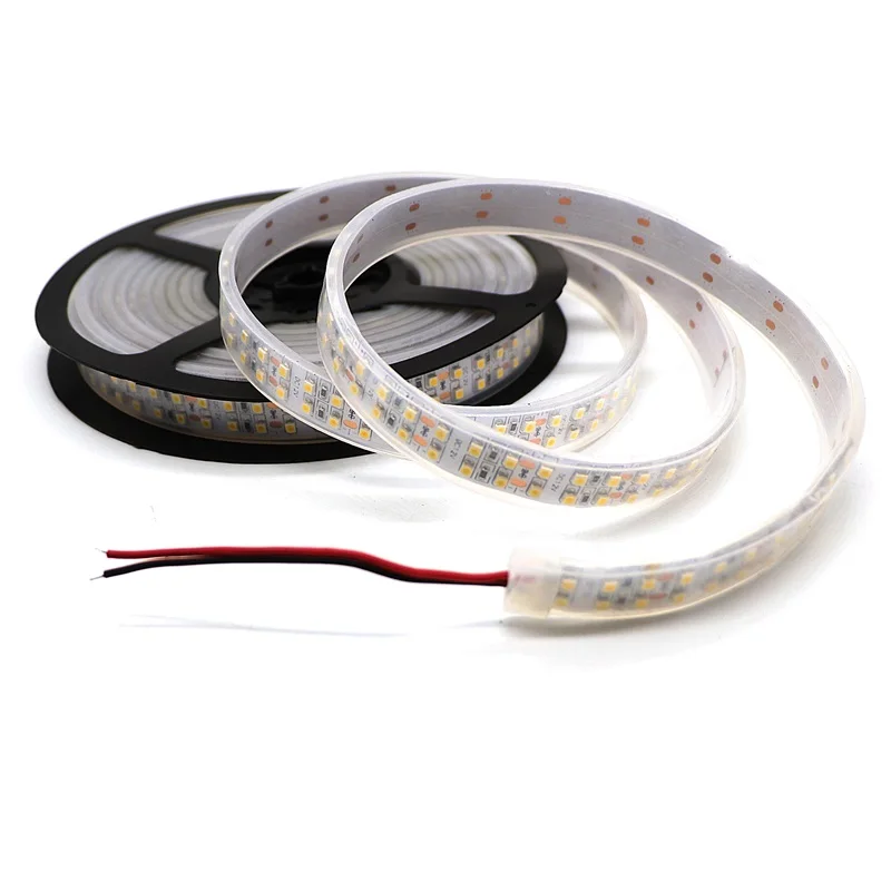 Dc12v 5m 3528 240 Leds/m Warm White Led Strip Double Raw Ip67 ...