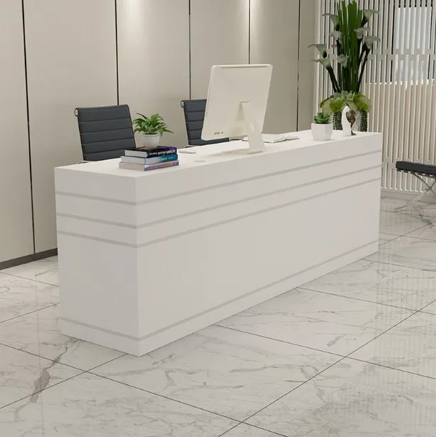 Fashionable Plywood Cash Counter Table Design for Retail