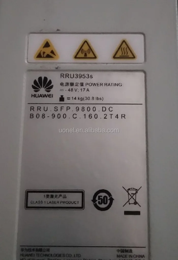 Huawei Rru3953s Dc -40v 900mhz 900m Fdd-lte/4g Rru3959-900/1800m ...