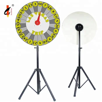 Customized Prize Spinning Lottery Wheel Of Fortune With Triopd Stand ...