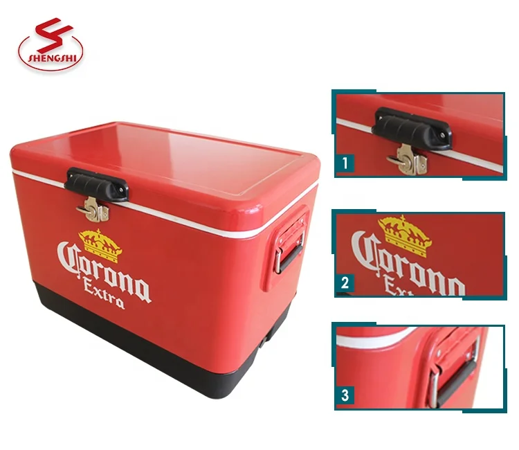 Stainless Steel Ice Beer Cooler Box - Perfect for Outdoors
