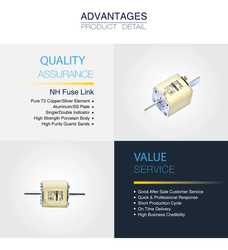 160a Hrc Square Ceramic Fuse Link With Knife Edge Type - Buy Low ...