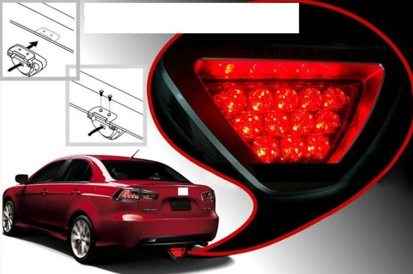 Universal Brake Signal Lamp F1 Style Triangle Sporty 12LED