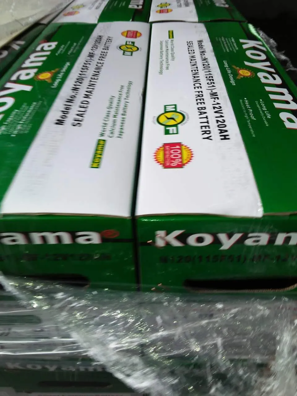 115f 51r Low Maintenance Free N120 Car Battery,Rechargeable Battery ...