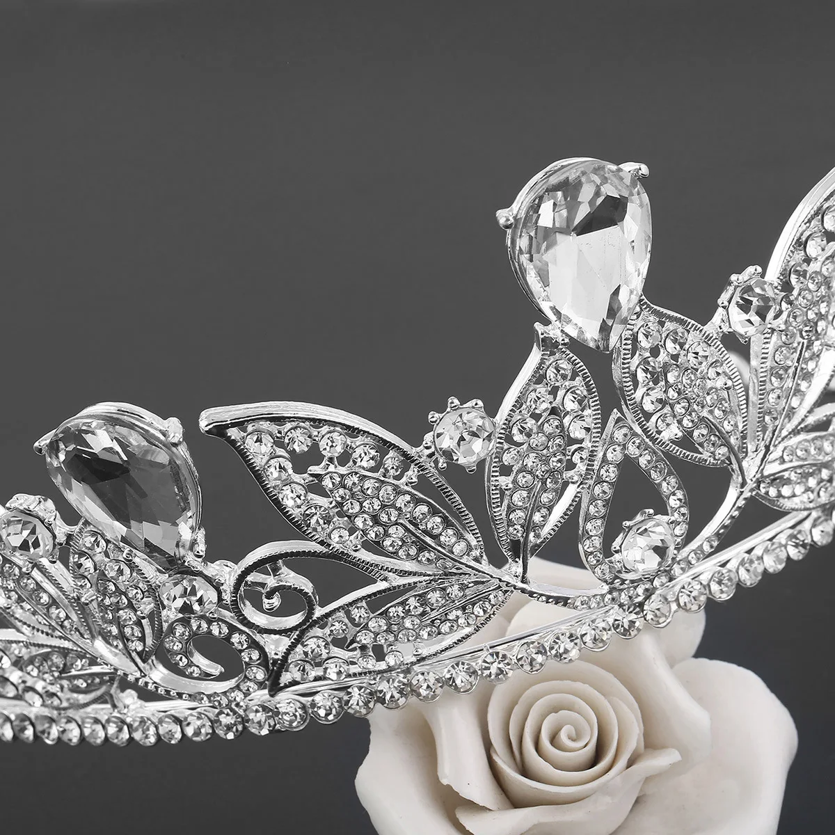 Wedding Coronal Tiara Rhinestones Crystal Bridal Headband Pageant ...