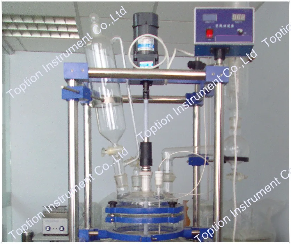 Reacto,Triple Glass Reactor Multi-function With Distillation And ...