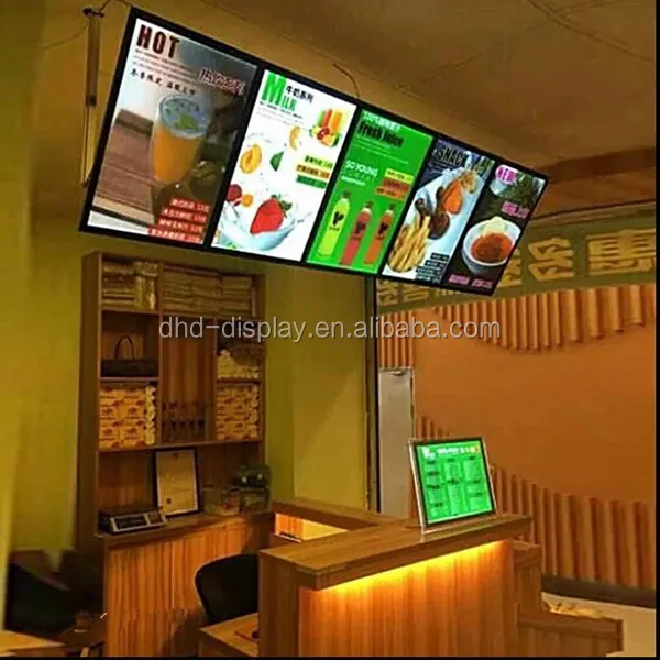 Hot Sales Restaurant Advertising Poster - Illuminated Menu Board