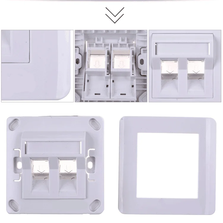 1 2 4 Ports 86 Type Utp Stp Ftp Rj45 Wall Mounted Junction Box - Buy ...