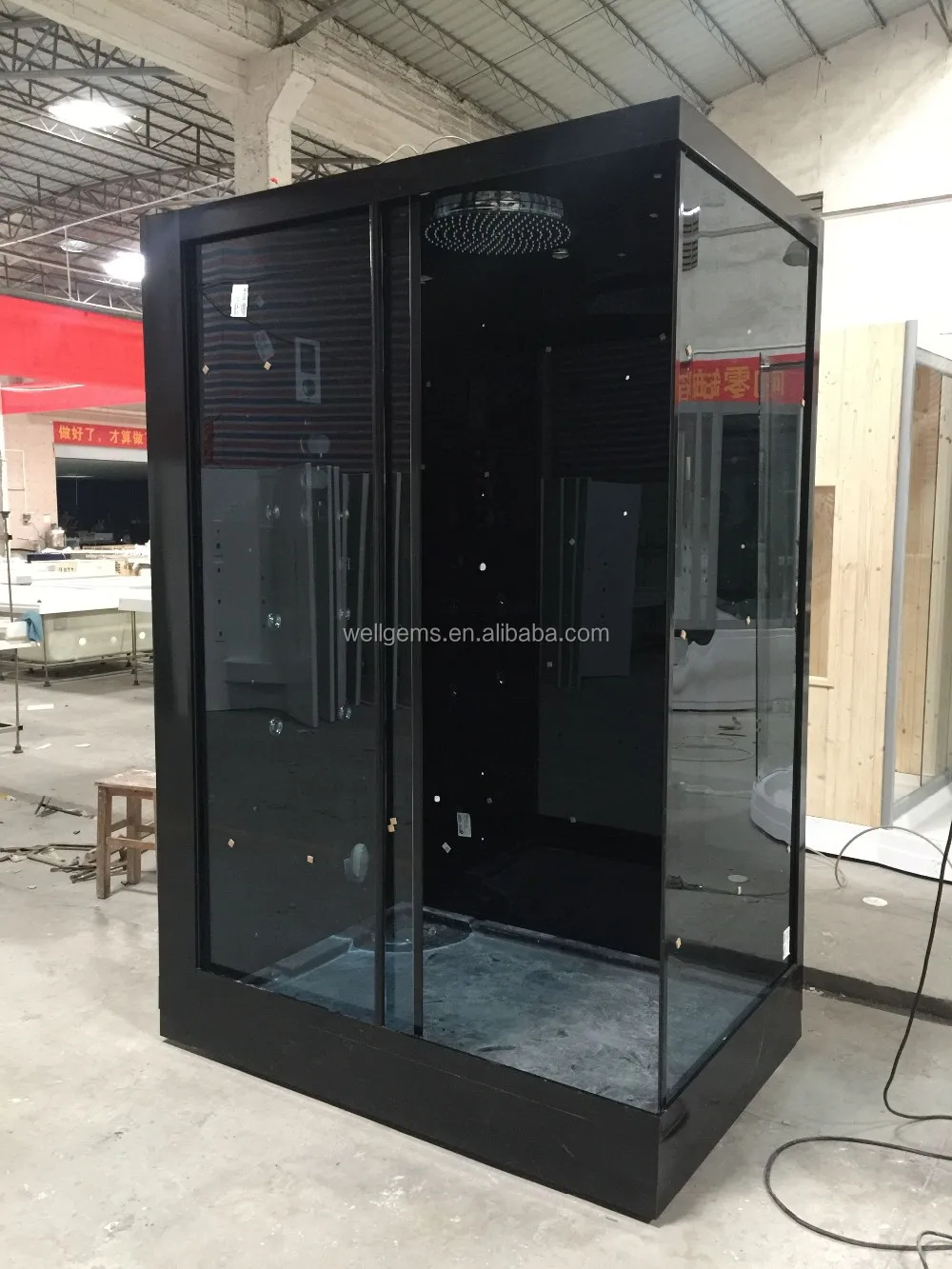 Luxury Glass Steam Room U693T with Shower in Black - Modern Design ...