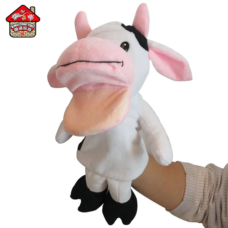 Custom Singing Hand Puppet Stuffed Animal Toy Cow/dog/frog