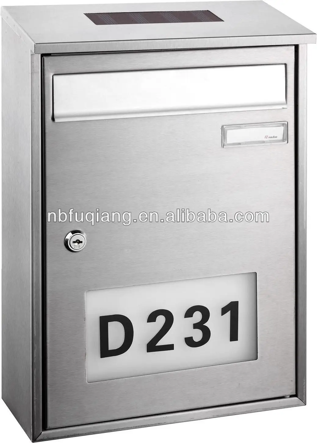 New Style Solar Light Wall Mounted House Number Mailbox - Buy Stainless ...