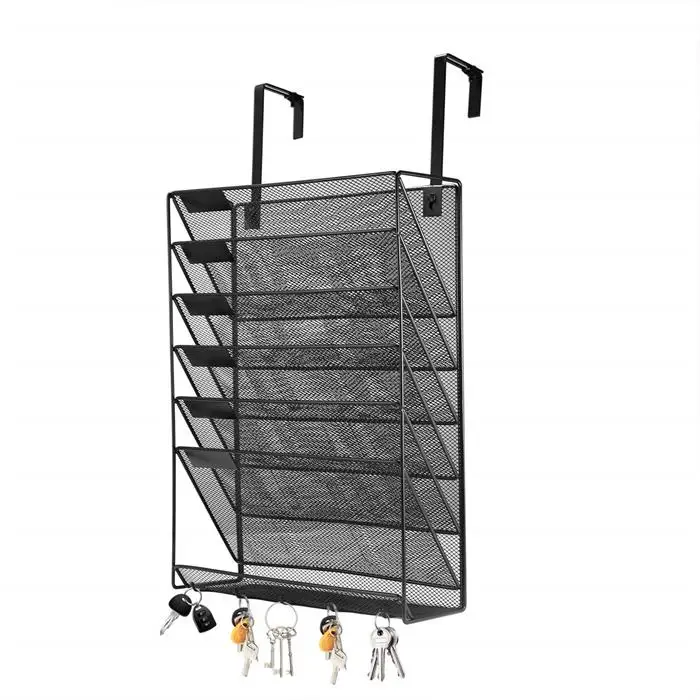 Office Metal Mesh Hanging File Organizer Wall File Holder Organizer ...