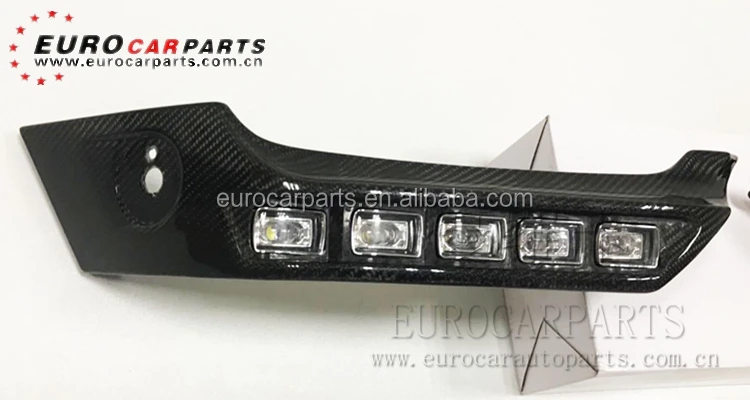 W463 B Style Front Lip Corner With Led Carbon Fiber Material For W463 ...