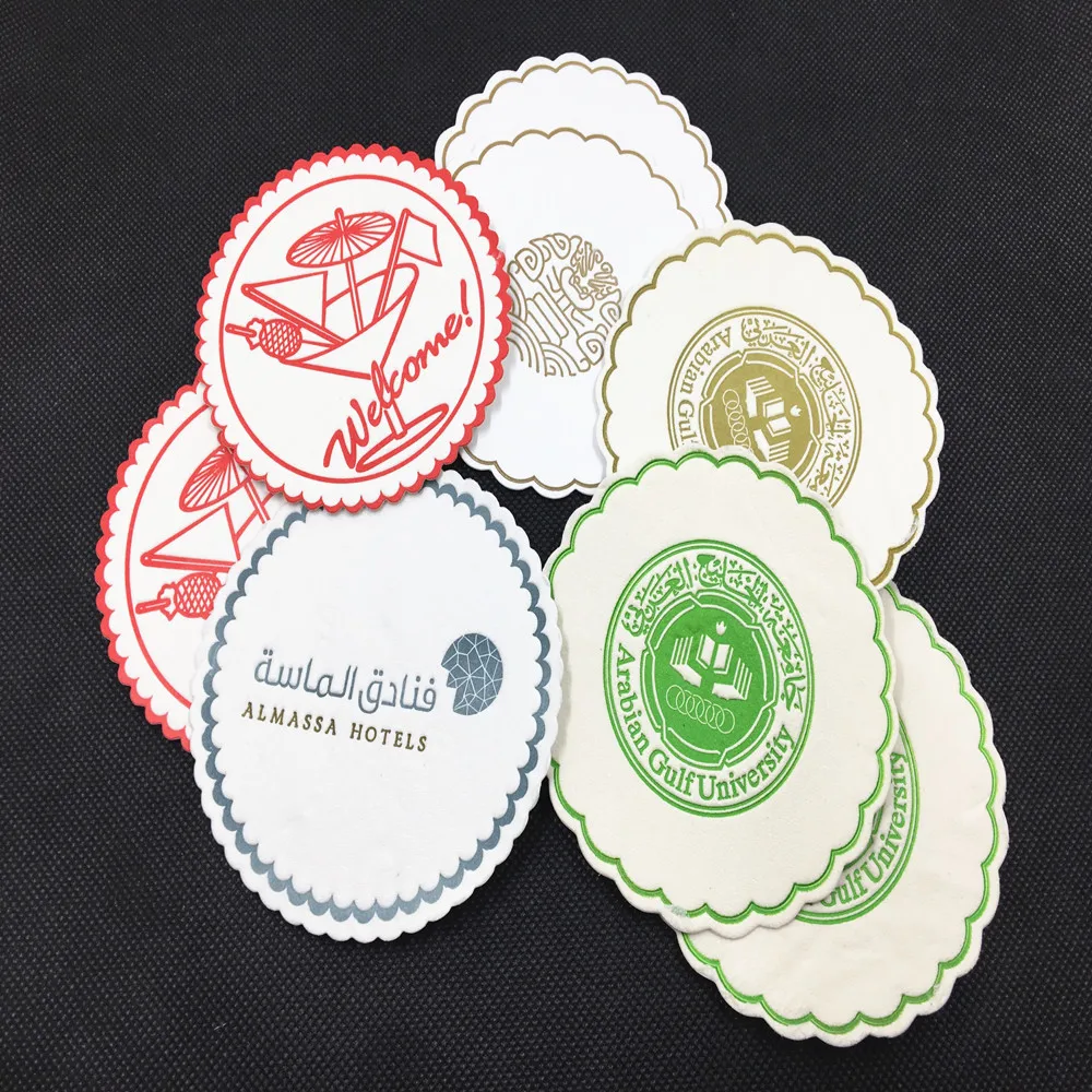 Hotel Glass Tissue Paper Coaster,Hotel Paper Printed Drinks Coasters ...