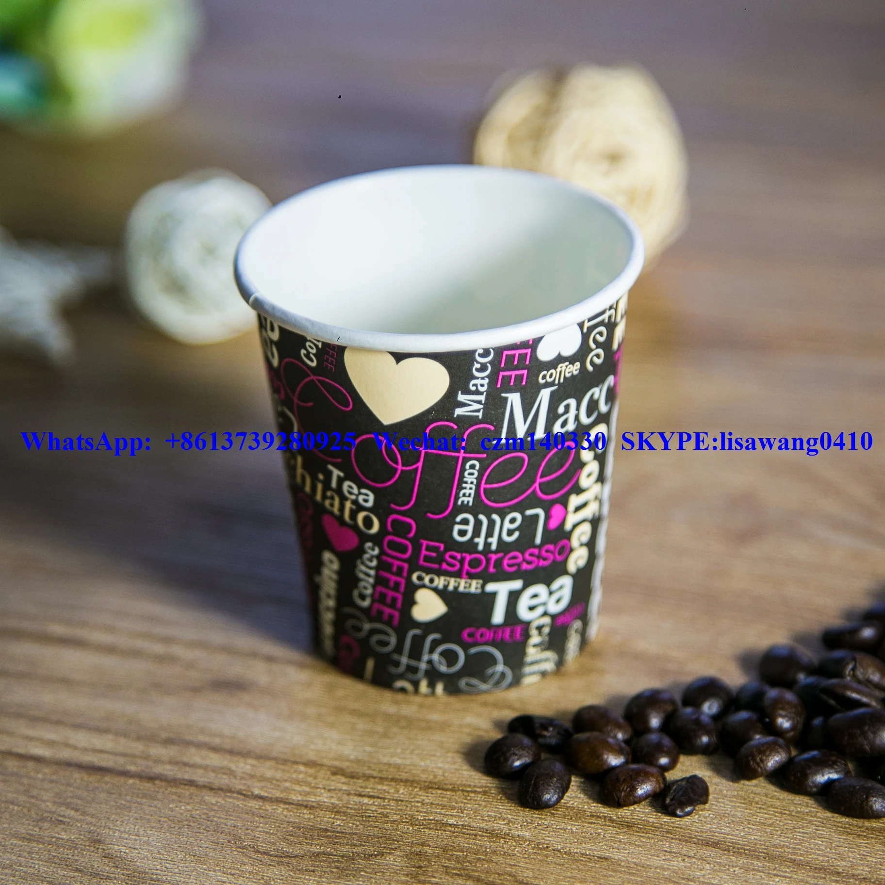 Anhui Free Samples Fsc Printed Disposable Paper Coffee Cups - Buy ...