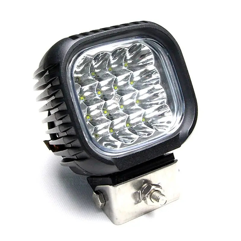 48w 16led 12v 24v Heavy Duty Led Vehicle Light Flood Beam Work Light ...