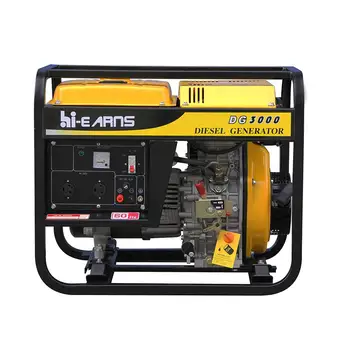Dg3000 Manual Start 60hz 3600rpm 5hp Diesel 12v Dc Generator 3kw - Buy ...