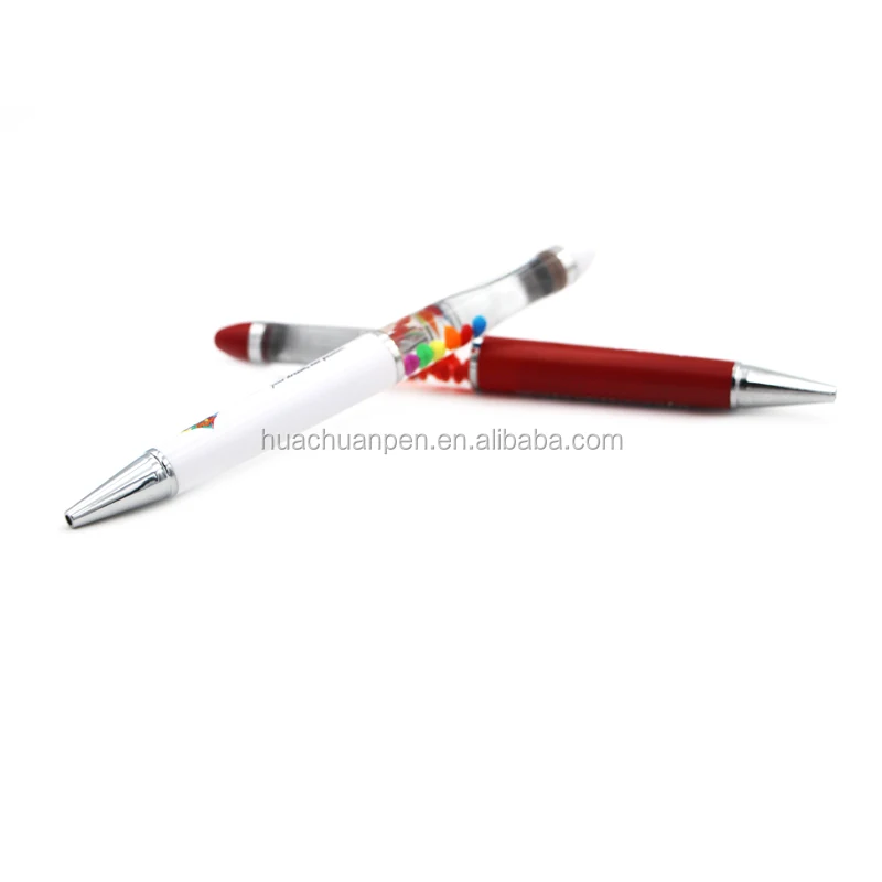 Professional Custom Logo Promotional Floating Pen Liquid Oil Pen Pvc ...