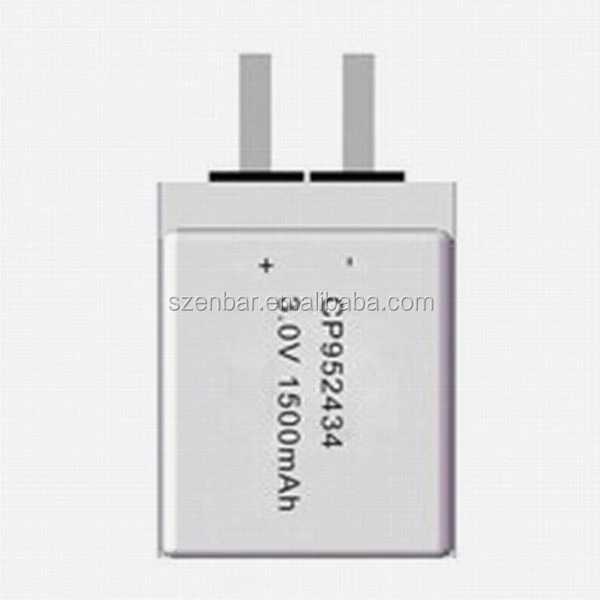 Enbar OTP Smart Card Battery CP952434 3V 1500mah Limno2
