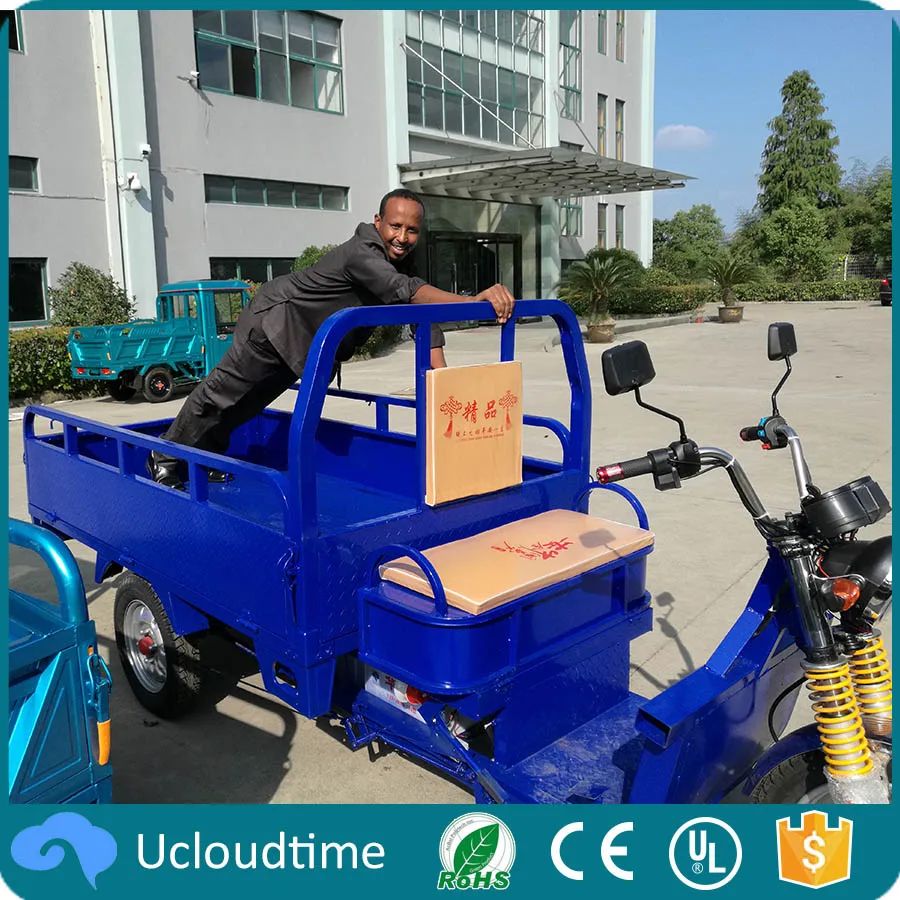 3 Wheel Electric China Cargo Bike Tricycle Scooter With Cabin For 1500w ...