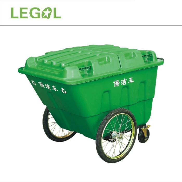400l Large Hdpe Garbage Bin Trolley - Buy Garbage Bin Trolley,Hdpe ...