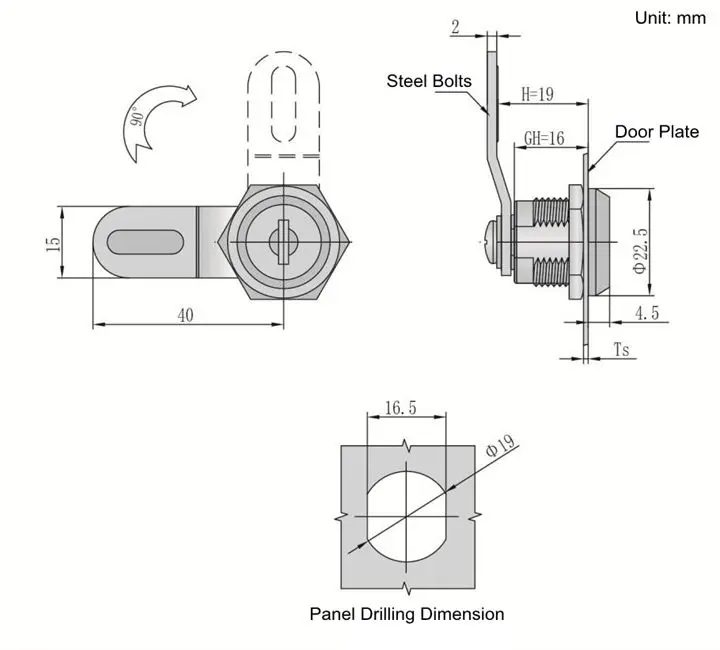 Medical Instrument Cabinet Door Safety Latches - Office Desk