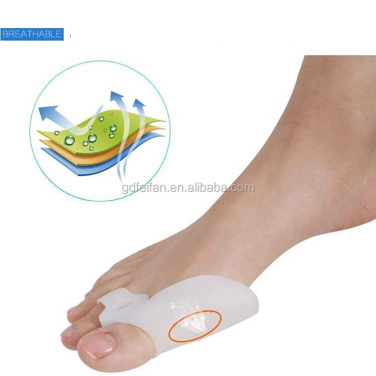Soft Silicone Toe Bunion Straightener Corrector Big Toe Stretcher ...