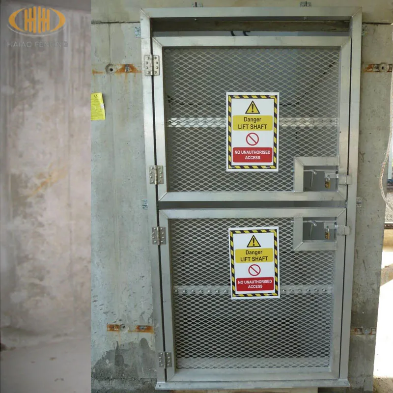 Lift Well Safety Protection Gates - Elevator Shaft Fall Protection