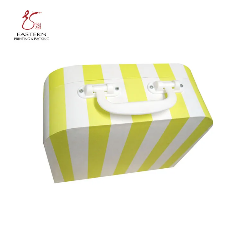 Custom Small Paper Suitcase Box / Gift Storage Suitcase Carton For ...