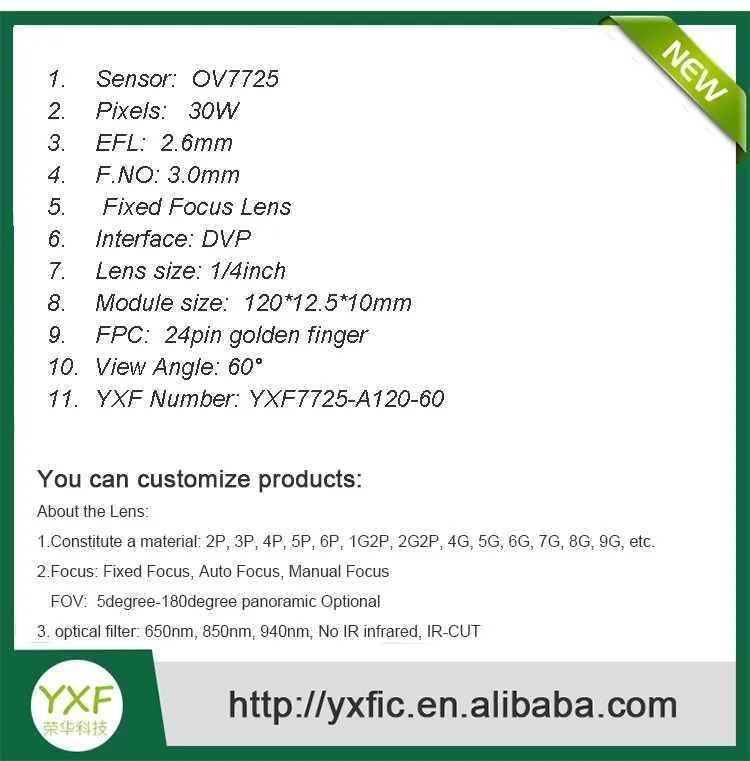 Ov7725 Ov7740,Ov9281,Ov9712,Ov9732,Ov9655,Ov9650,Ov9653,Ov9750,Ov2710 ...