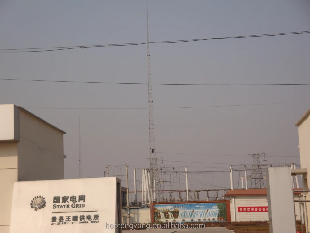 10m 20m 25m 35m 40m Lighting Protection Lightning Rod Steel Tower - Buy ...