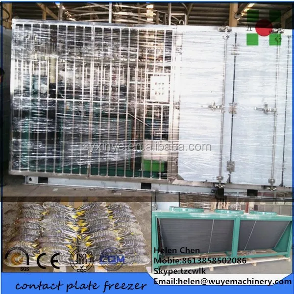 Semi Contact Plate Freezer Air Blast Freezer For Tunna Fish - Buy Plate ...