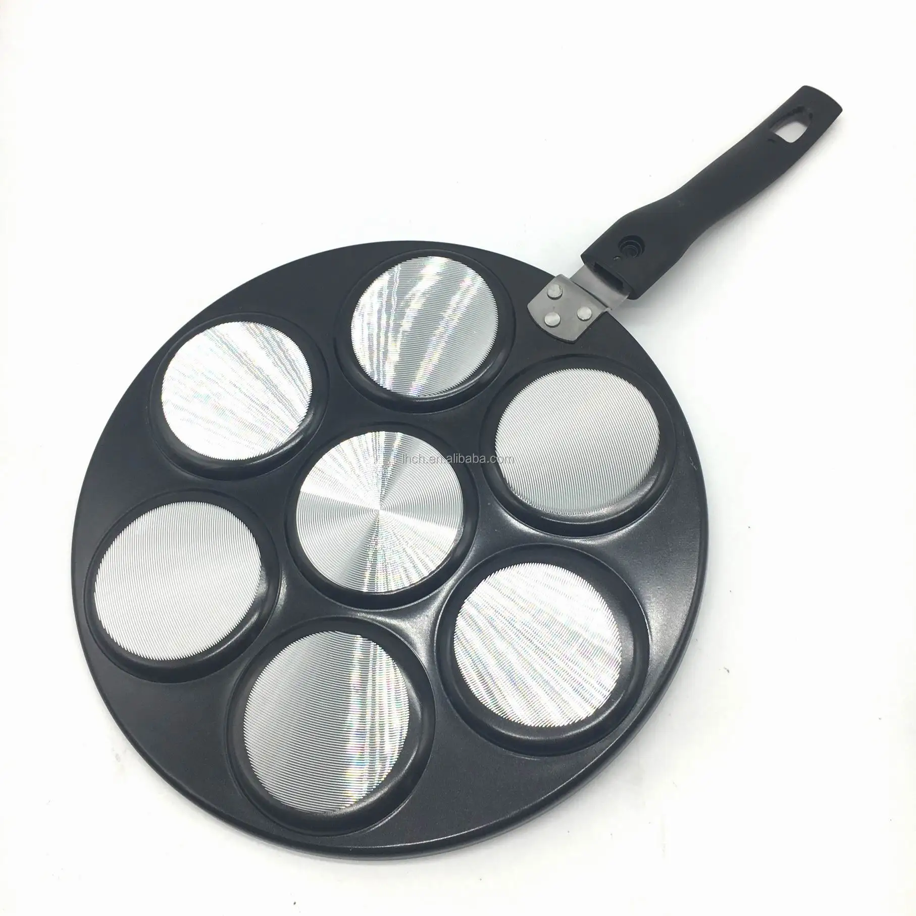 7 Cups Press Aluminum Blinis Pan With Non-stick Coating Detachable ...