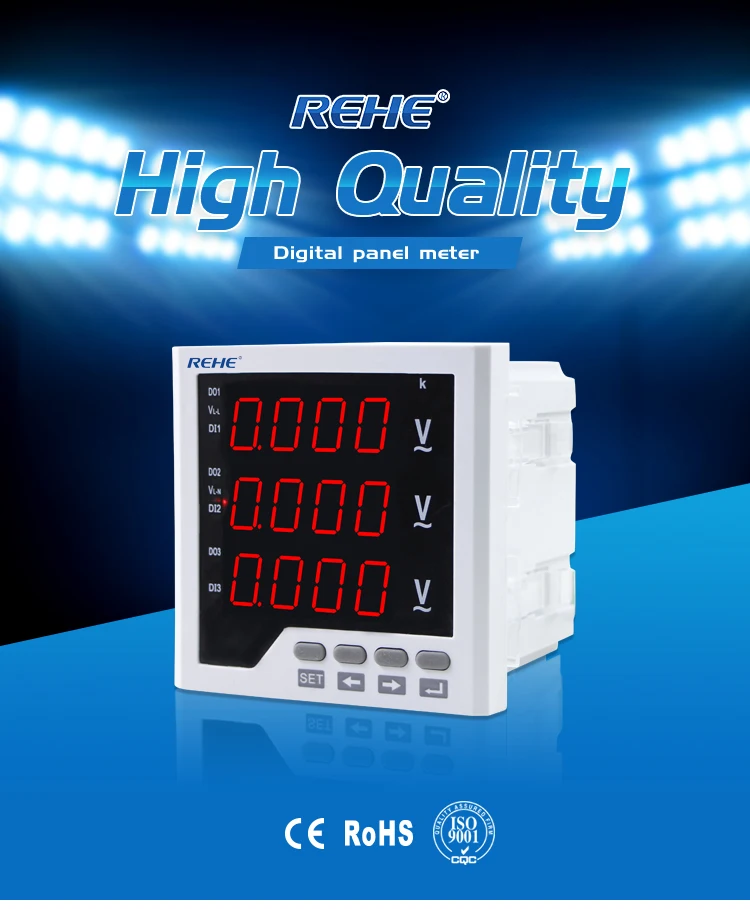 Three Phase Digital Voltage Meter - Reliable and Accurate