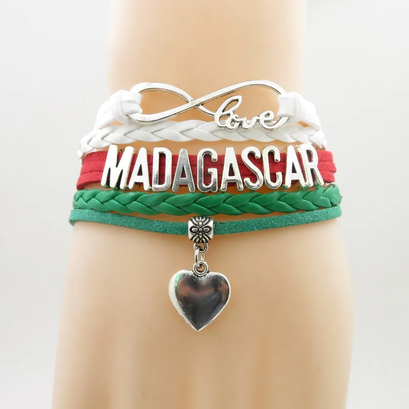 Infinity Love CUBA GUAM GUYANA PANAMA MADAGASCAR BAHRAIN Bracelet