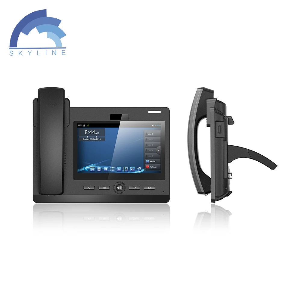 고품질 HD 음성 Fanvil F600s 기업 똑똑한 영상 IP 전화 6 선 쉬운 커뮤니케이션| Alibaba.com