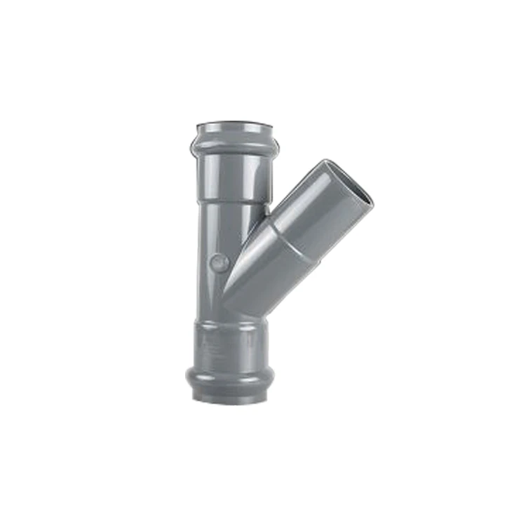 UPVC PVC Plastic Pipe Fitting - 45 Degree Y Branch Tee