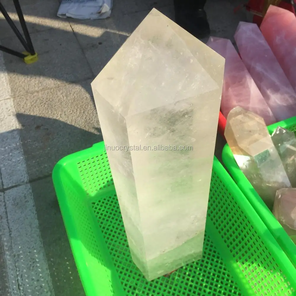 Wholesale Big Natural Polished Clear Quartz Stone Pillar Crystal Point ...