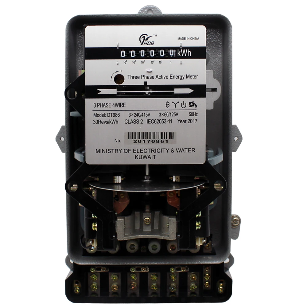 Energy Meter - Three Phase Four Wire Electromechanical KWH
