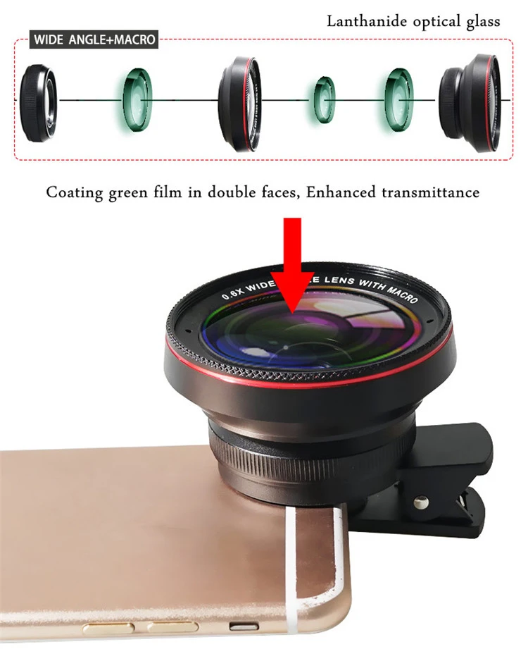 4k Hd Cover For Mobile Phone Smartphone Kit Camera Lenses - Buy Camera ...