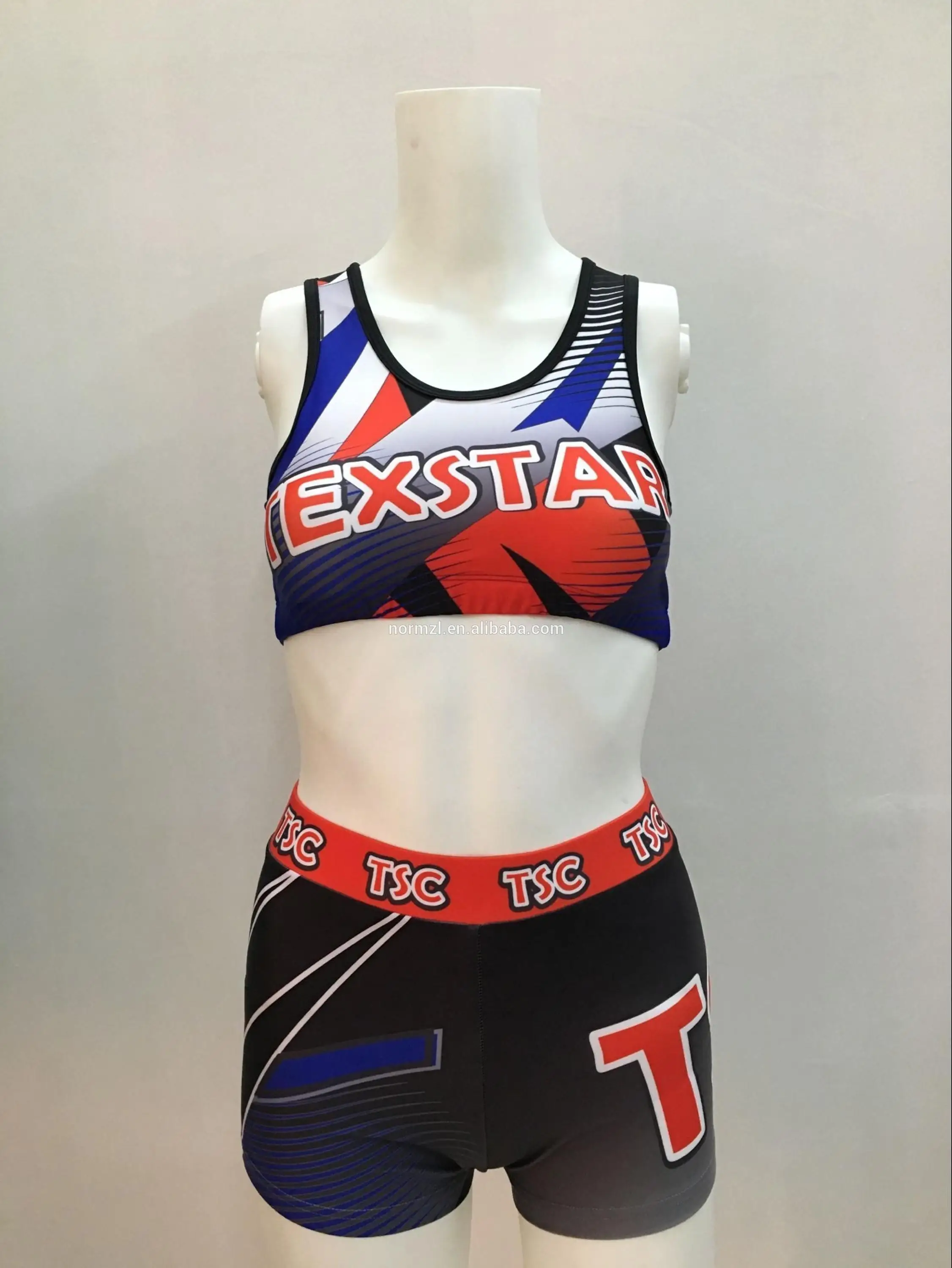 Custom Sublimation Cheer Practice Girls Outfit Dance Costume