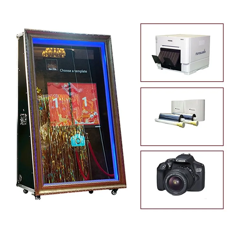 Interactive Photo Booth Cabinet Instagram Selfie Magic Mirror Self ...